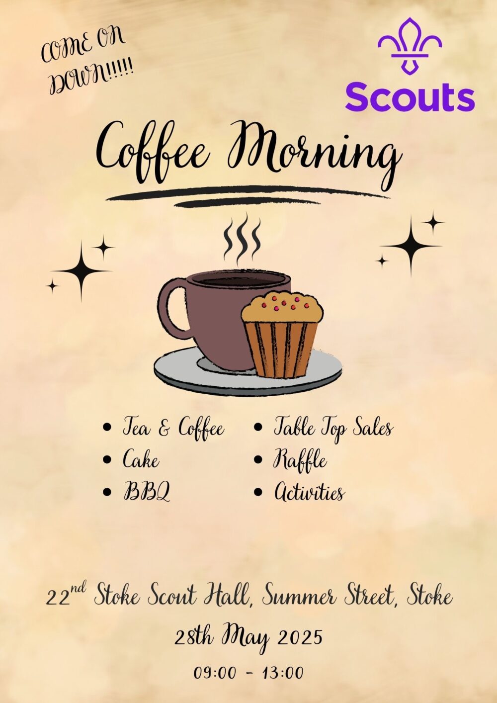 22nd Stoke Coffee Morning | Stoke Scouts